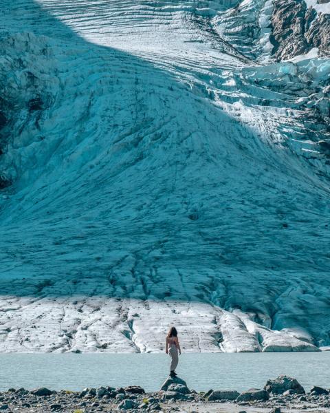Steindalsbreen glacier, Astonishing hike on the Lyngenfjord
