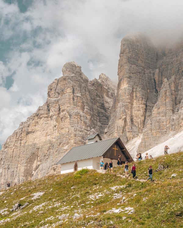 Rifugio Auronzo parking, One unique overnight camper place | Tasty ...